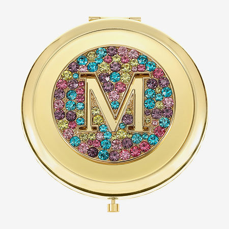 Click here for Monet Jewelry Initial Gold Tone Round Compact Mirr... prices