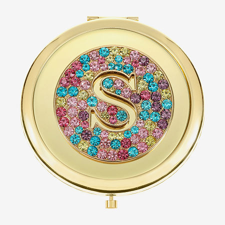 Click here for Monet Jewelry Initial Gold Tone Round Compact Mirr... prices