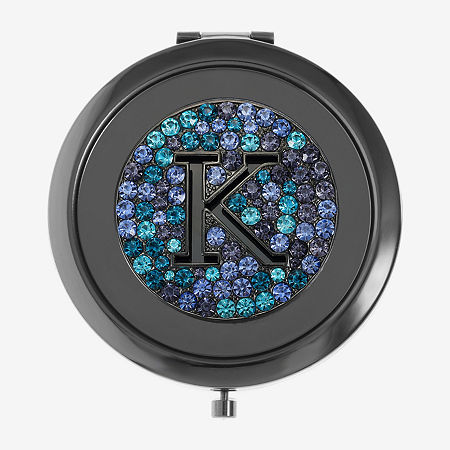 Click here for Monet Jewelry Initial Gray Round Compact Mirror  O... prices