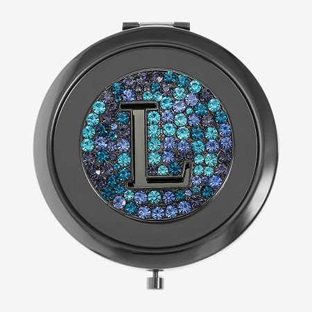 Click here for Monet Jewelry Initial Gray Round Compact Mirror  O... prices