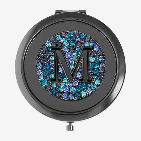Click here for Monet Jewelry Initial Gray Round Compact Mirror  O... prices