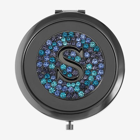Click here for Monet Jewelry Initial Gray Round Compact Mirror  O... prices