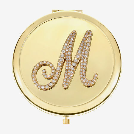 Click here for Monet Jewelry Initial Gold Tone Compact Mirror  On... prices