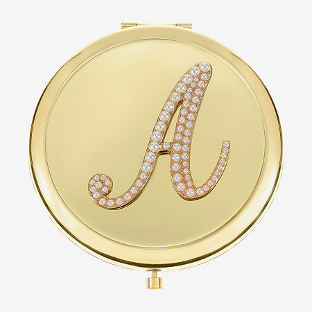 Click here for Monet Jewelry Initial Gold Tone Compact Mirror  On... prices