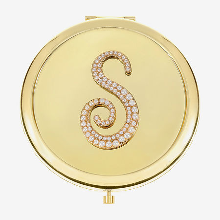 Click here for Monet Jewelry Initial Gold Tone Compact Mirror  On... prices