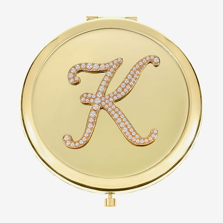 Click here for Monet Jewelry Initial Gold Tone Compact Mirror  On... prices