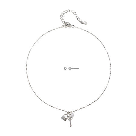 Click here for Bijoux Bar Delicates Womens Keys 2-pc. Jewelry Set... prices
