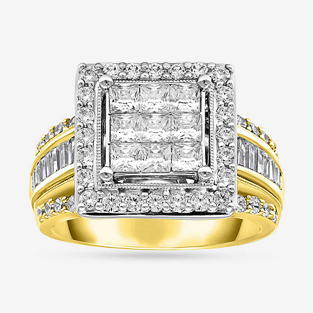 Click here for 2 CT.T.W. Natural Diamond Side Stone Halo Engageme... prices