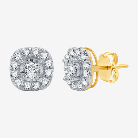 Click here for 1 CT.T.W. Natural Diamond 10K Gold 9.7mm Stud Earr... prices