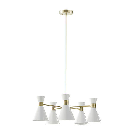 Click here for INK+IVY Ezra 5 Light Adjustable Chandelier  One Si... prices