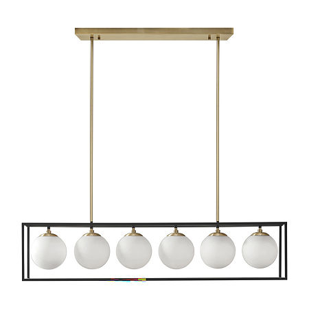 Click here for INK+IVY Helena 6-Light Frosted Glass Globe Linear... prices