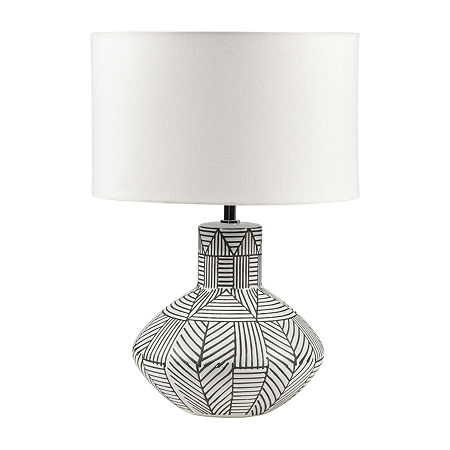 Click here for INK+IVY Agape Boho Ceramic Table Lamp  One Size  W... prices