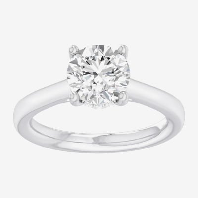 (G-H / SI1-SI2) Womens 2 CT. T.W. Lab Grown White Diamond 14K Gold ...