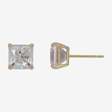 Click here for Cubic Zirconia 14K Gold 8mm Stud Earrings  One Siz... prices