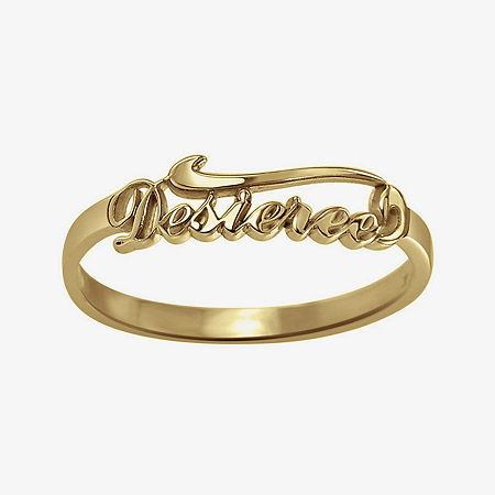 Click here for Personalized Script Name Ring  6 1/2  Yellow prices