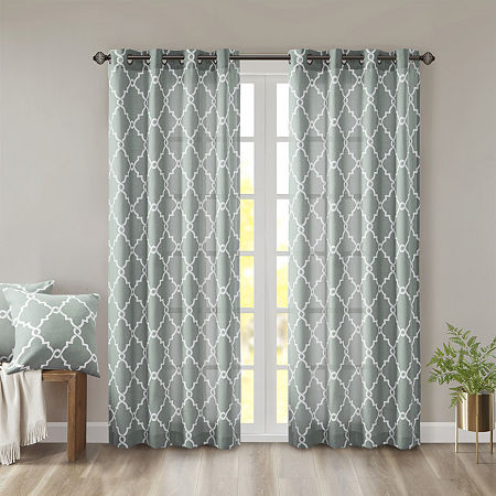 Click here for Madison Park Westmont Fretwork Print Grommet Top L... prices