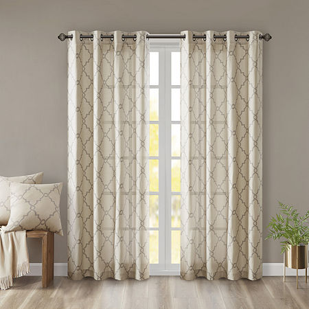 Click here for Madison Park Westmont Fretwork Print Grommet Top L... prices