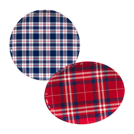 Click here for Certified International Patriotic Plaid 2-pc. Mela... prices