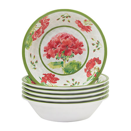Click here for Certified International Geraniums 6-pc. Melamine C... prices