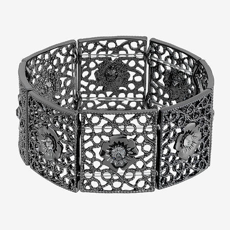 Click here for 1928 Womens Blue Crystal Stretch Bracelet  One Siz... prices