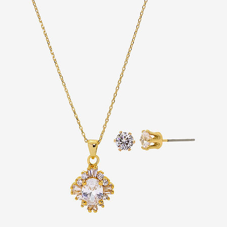 Click here for Sparkle Allure 2-pc. Cubic Zirconia 14K Gold Over... prices