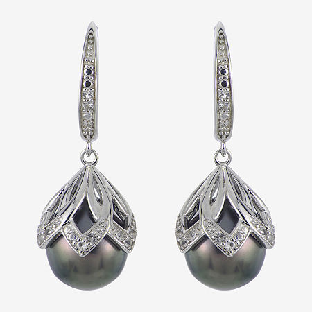 Click here for Womens Gray Cultured Tahitian Pearl Sterling Silve... prices