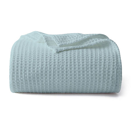 Click here for Color Sense 100 Cotton Waffle Blanket Set  One Siz... prices