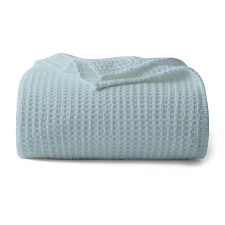 Click here for Color Sense 100 Cotton Waffle Blanket Set  One Siz... prices