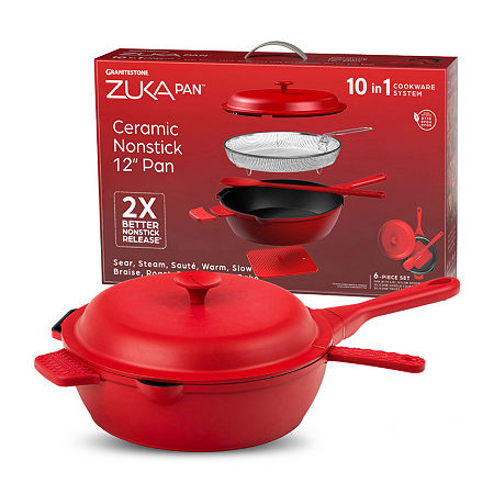 Click here for Zuka Everyday Pan 4.25 Qt. Ceramic 10 in 1 Nonstic... prices
