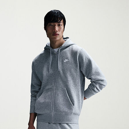 Click here for Nike Mens Full-Zip Fleece Hoodie - Dark Gray Heath... prices