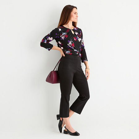 Click here for Liz Claiborne Lisa Womens Flare Mid Rise Tall Crop... prices