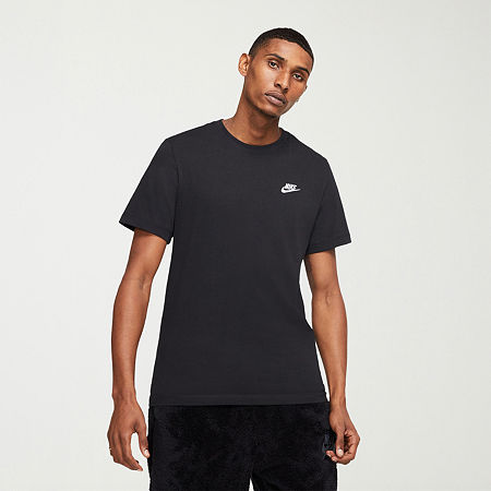 Nike Mens Sportswear Club Short Sleeve T-Shirt - Black/White