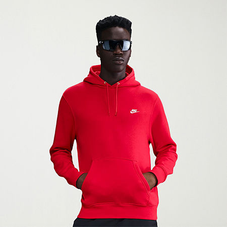 Click here for Nike Club Mens Pullover Fleece Logo Hoodie - Unive... prices