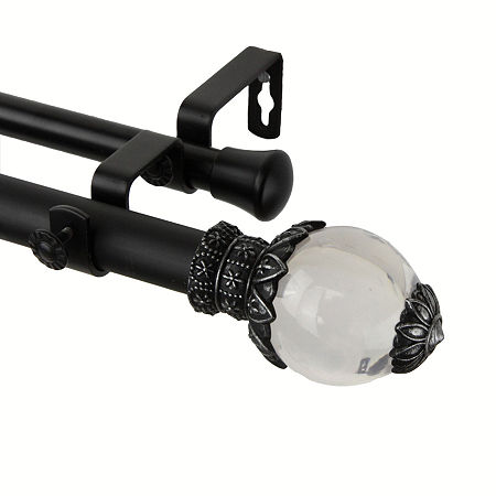Click here for Rod Desyne Beam Double Curtain Rod  One Size  Blac... prices