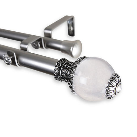 Click here for Rod Desyne Beam Double Curtain Rod  One Size  Silv... prices