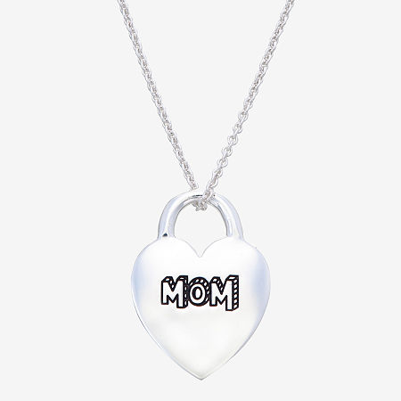 Click here for Footnotes Mom Sterling Silver 16 Inch Heart Pendan... prices
