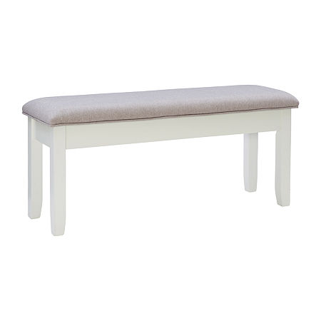 Click here for Janisse Dining Collection Bench  One Size  Silver prices