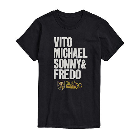 Click here for The Godfather Vito Michael Sonny Fredo Mens Crew N... prices