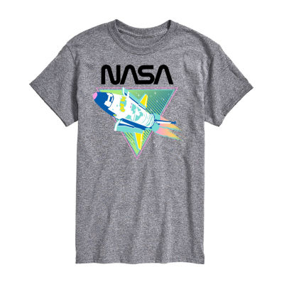 Nasa Mens Crew Neck Short Sleeve Regular Fit Graphic T-Shirt, Color ...