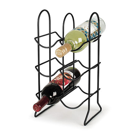 Spectrum Diversified Wine Rack  One Size  Black