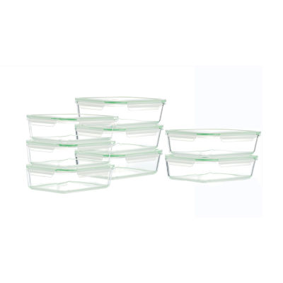 Kinetic Gogreen Glassworks Rectangular 16-Pc. Food Container Set - JCPenney