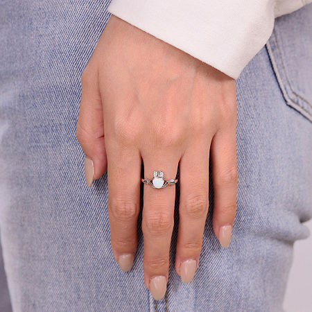 Click here for Heart-Shaped Lab-Created Opal and Diamond-Accent S... prices