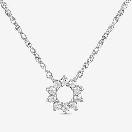 Click here for Womens 1/10 CT. T.W. Lab Grown White Diamond 10K G... prices