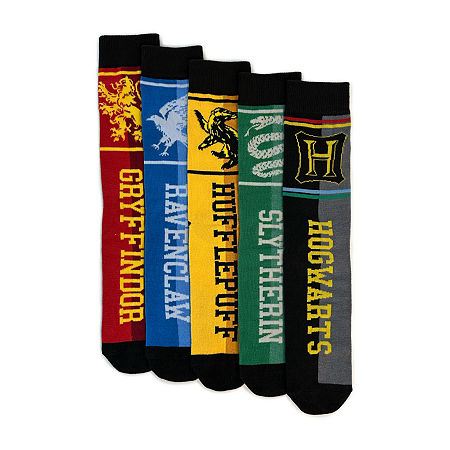 Click here for Mens 5 Pair Harry Potter Crew Socks  10-13  Black prices