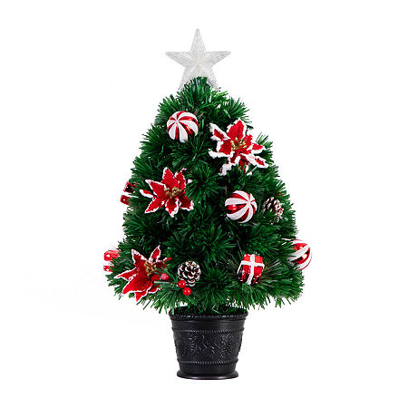Click here for Nearly Natural Pre-Lit Fiber Optic Ornaments Poins... prices