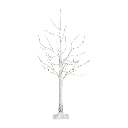 Click here for Nearly Natural 4ft Pre-Lit Artificial White Birch... prices
