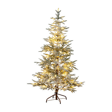 Click here for Nearly Natural Pre-Lit Artificial Flocked Woodland... prices
