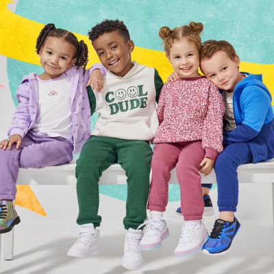 Okie Dokie Girls Round Neck Fleece Long Sleeve Sweatshirt, Color: Dry ...