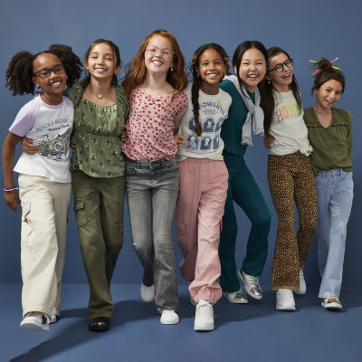 Thereabouts Cargo Little & Big Kid Girls Cuffed Relaxed Fit Jogger Pant ...