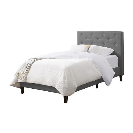 Click here for Nova Ridge Upholstered Tufted Platform Bed  One Si... prices
